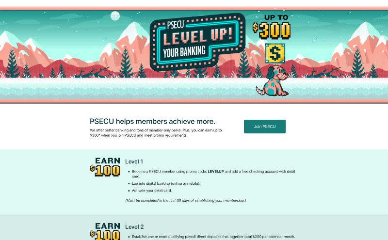 PSECU - $300 Checking Bonus - Profitable Content