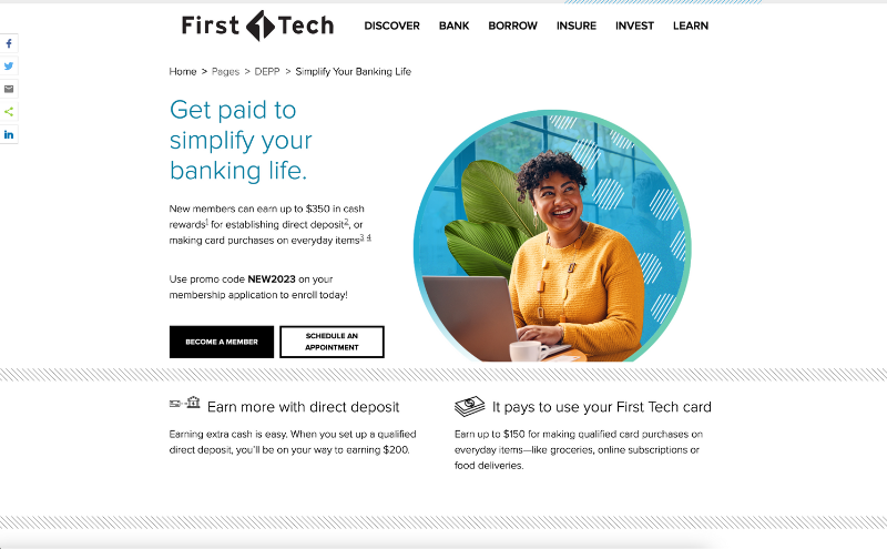 First Tech Federal Credit Union - $800 Checking Bonus - Profitable Content