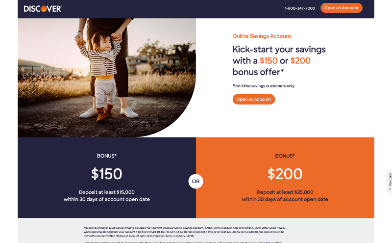 Discover - $500 Savings Bonus - Profitable Content