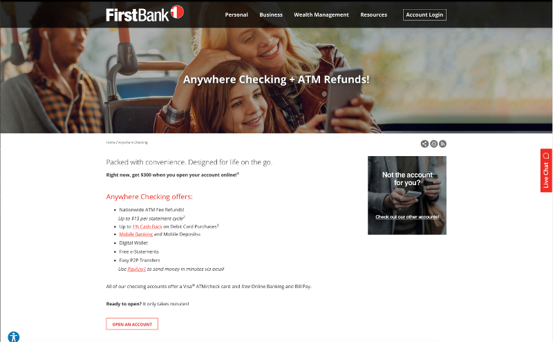 First Bank - $300 Checking Bonus - Profitable Content