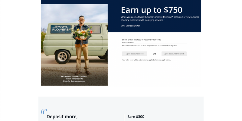 Chase - $750 Business Checking Bonus - Profitable Content