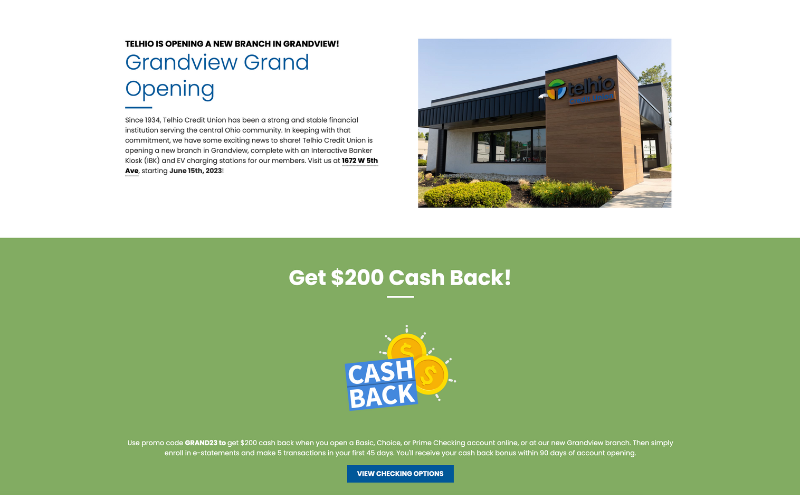 Telhio Credit Union - $250 Checking Bonus - Profitable Content