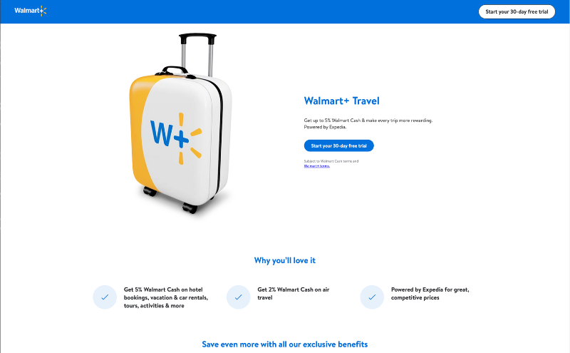 Walmart+ Partners With Expedia - Profitable Content
