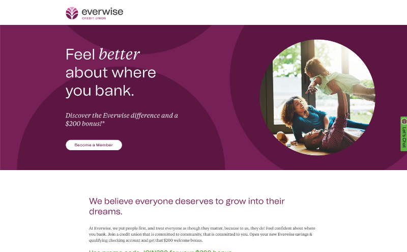 Everwise Credit Union - $200 Checking Bonus - Profitable Content