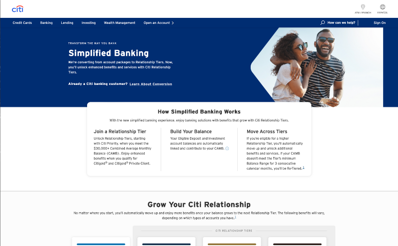 Citi Launches Relationship Tiers - Profitable Content