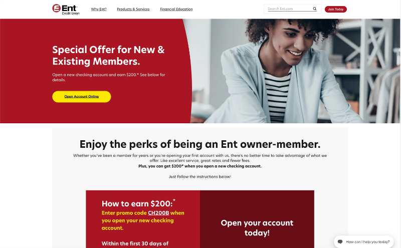 Ent Credit Union - $200 Checking Bonus - Profitable Content