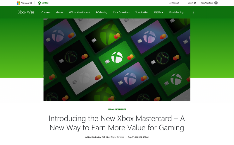 New Xbox Mastercard Credit Card - Profitable Content