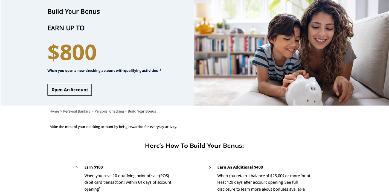 Columbia Bank - $800 Checking Offer - Profitable Content