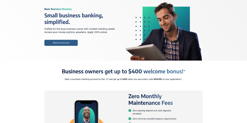 Axos Bank - $400 Business Checking Bonus - Profitable Content