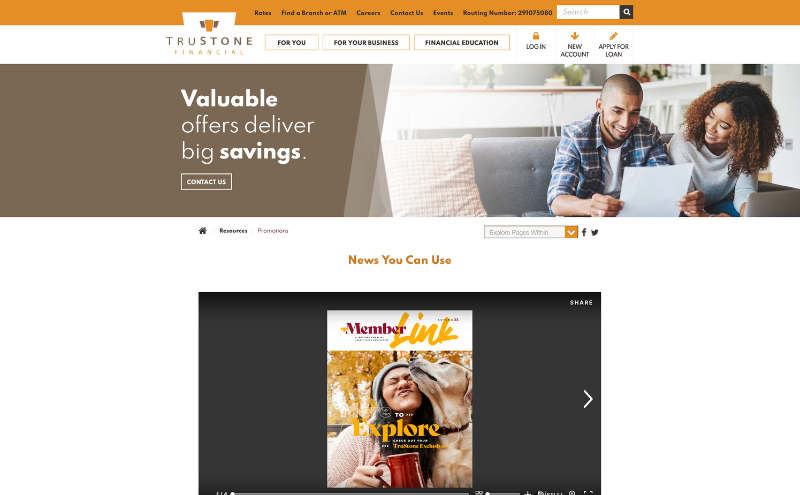 TruStone Financial - $350 Checking Bonus - Profitable Content