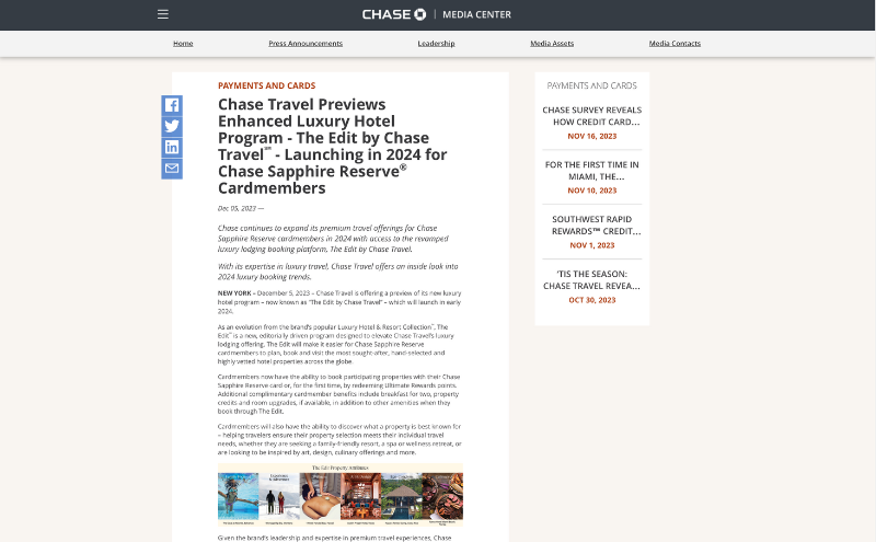 The Edit by Chase Travel - Profitable Content