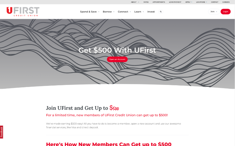 UFirst Credit Union - $400 Checking Bonus - Profitable Content