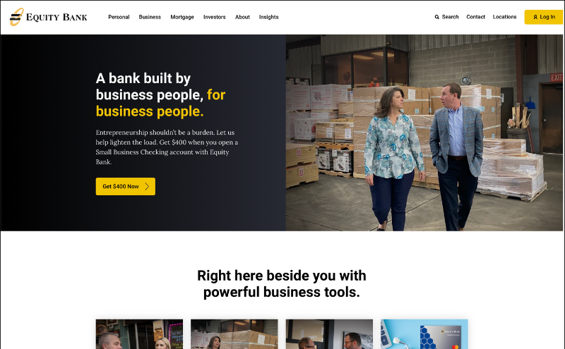 Equity Bank - $400 Business Checking Bonus - Profitable Content