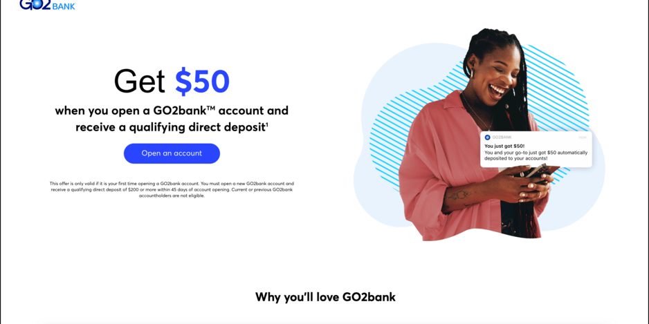GO2 Bank - $50 Checking Bonus - Profitable Content