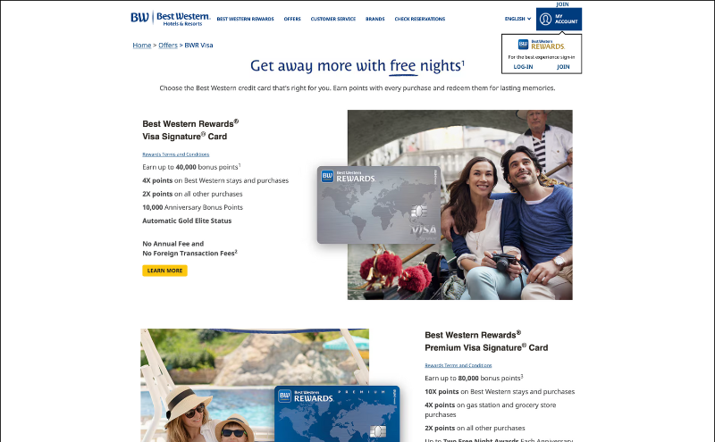 Best Western Launches New Credit Cards - Profitable Content