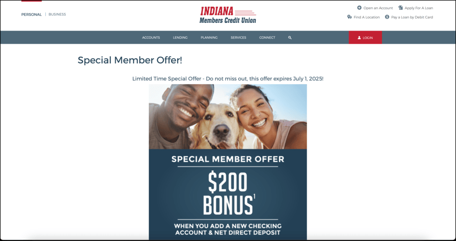 Indiana Members Credit Union - $200 Checking Bonus - Profitable Content