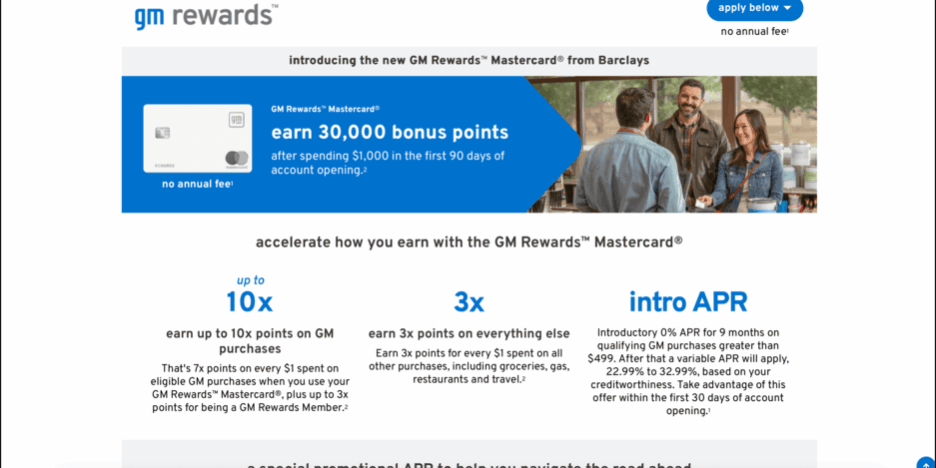 New Barclays GM Rewards Credit Card - Profitable Content