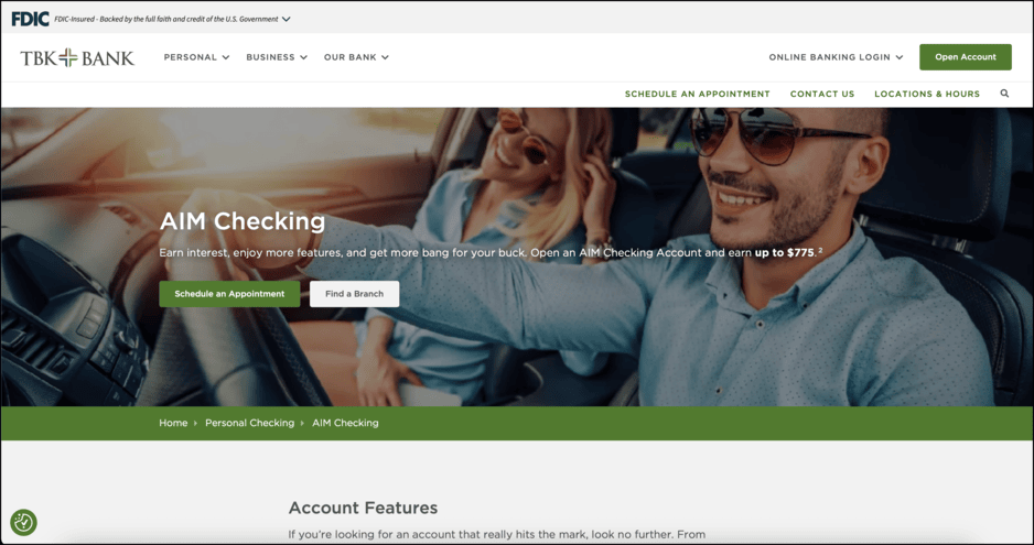 TBK Bank - $275 Checking Bonus - Profitable Content