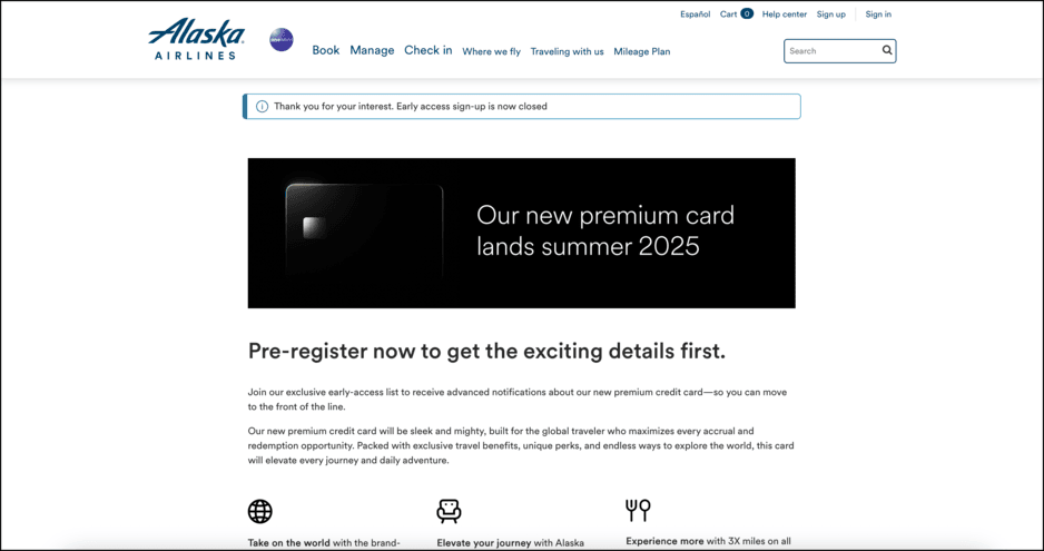 Alaska Airlines Atmos Rewards Summit Card Details - Profitable Content
