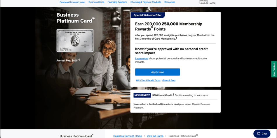 American Express Business Platinum Card Refresh - Profitable Content