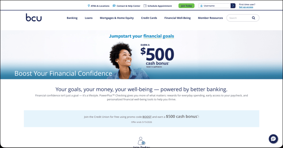BCU - $500 Checking Bonus - Profitable Content