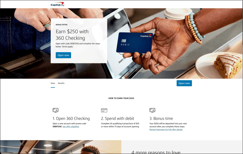 Capital One - $250 Checking Bonus - Profitable Content